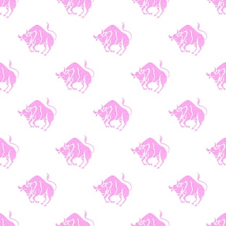 Pink Taurus Astrology On White Background Image, Wallpaper or Texture ...