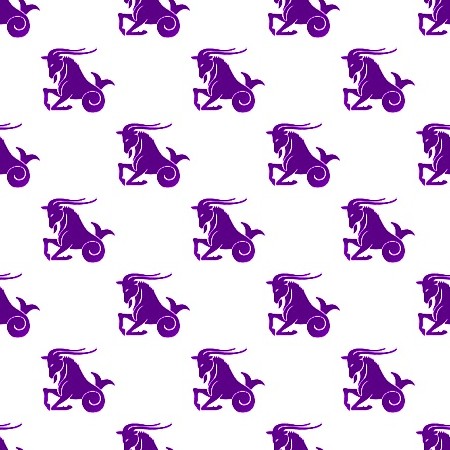 Purple Capricorn Astrology On White Background Image, Wallpaper or ...