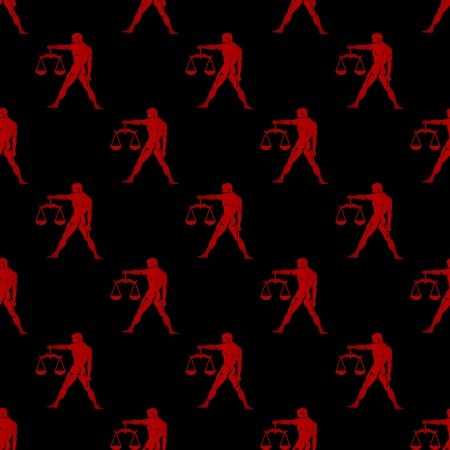 Red Libra Astrology On Black Background Image, Wallpaper or Texture ...