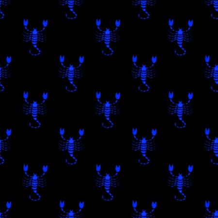 Royal Blue Scorpio Astrology On Black Background Image, Wallpaper or ...