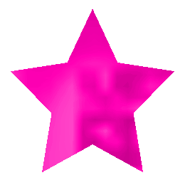 3d Pink Star Glitter Graphic, Greeting, Comment, Meme or GIF