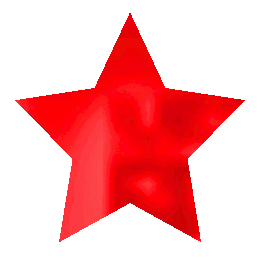 3d Red Star Glitter Graphic, Greeting, Comment, Meme or GIF