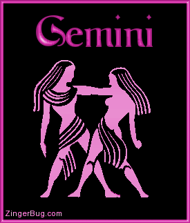 Pink Gemini Symbol