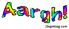 Aargh Rainbow Wiggle Glitter Text Graphic Glitter Graphic, Greeting ...