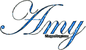 Amy Blue Glitter Name Glitter Graphic, Greeting, Comment, Meme or GIF