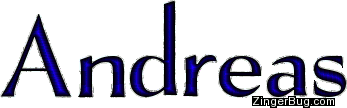 Andreas Blue Glitter Name Glitter Graphic, Greeting, Comment, Meme or GIF