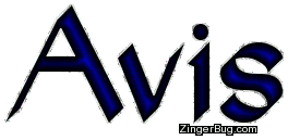 Avis Blue Glitter Name Glitter Graphic, Greeting, Comment, Meme or GIF
