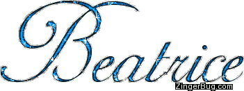 Beatrice Blue Glitter Name Glitter Graphic, Greeting, Comment, Meme or GIF