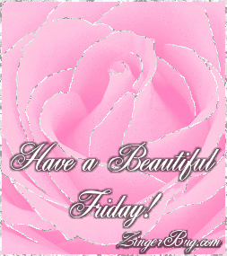 Have a eautiful Friday Pink Glitter Rose Glitter Graphic, Greeting ...