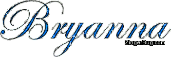 Bryanna Blue Glitter Name Glitter Graphic, Greeting, Comment, Meme or GIF