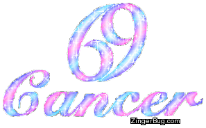 Cancer Pink And Blue Bubble Glitter Astrology Sign Glitter Graphic ...