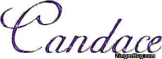 Candace Purple Glitter Name Glitter Graphic, Greeting, Comment, Meme or GIF