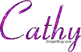 Cathy Pink Glitter Name Text Glitter Graphic, Greeting, Comment, Meme ...
