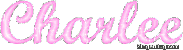 Charlee Pink Glitter Name Glitter Graphic, Greeting, Comment, Meme or GIF