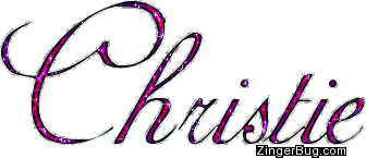 Christie Pink Glitter Name Glitter Graphic, Greeting, Comment, Meme or GIF