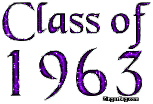 Class Of 1963 Purple Glitter Glitter Graphic, Greeting, Comment, Meme ...