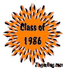Class Of 1986 Orange Starburst Glitter Graphic Glitter Graphic ...