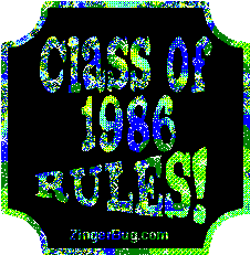 Class Of 1986 Rules Multi Colored Plaque Glitter Graphic Glitter ...