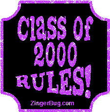 Class Of 2000 Rules Purple Plaque Glitter Graphic Glitter Graphic ...