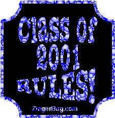 Class Of 2001 Rules Blue Bubbles Plaque Glitter Graphic Glitter Graphic ...