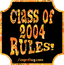 Class Of 2004 Rules Orange Plaque Glitter Graphic Glitter Graphic ...