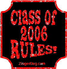 Class Of 2006 Rules Red Plaque Glitter Graphic Glitter Graphic ...