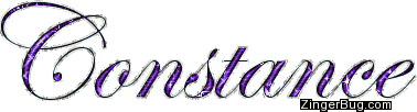 Constance Purple Glitter Name Glitter Graphic, Greeting, Comment, Meme ...
