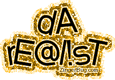 Da Realist Gold Glitter Text Graphic Glitter Graphic, Greeting, Comment ...