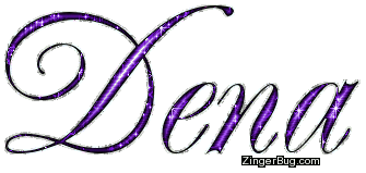 Dena Purple Glitter Name Glitter Graphic, Greeting, Comment, Meme or GIF