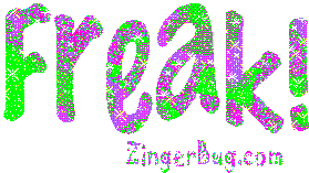 Freak Glitter Text Graphic Glitter Graphic, Greeting, Comment, Meme or GIF