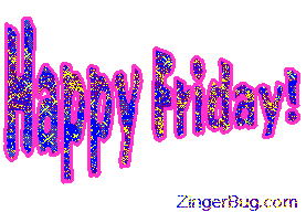 Happy Friday Wagging Glitter Text Glitter Graphic Glitter Graphic ...