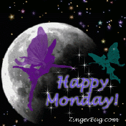 Happy Monday Moon Faeries Glitter Graphic Glitter Graphic, Greeting ...