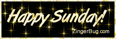 Happy Sunday Gold Stars Glitter Graphic Glitter Graphic, Greeting ...