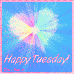 Happy Tuesday Pastel Starburst Glitter Graphic Glitter Graphic ...