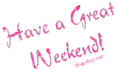 Have A Great Weekend Pink Silver Glitter Glitter Graphic, Greeting ...