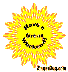 Have A Great Weekend Sun Glitter Graphic Comment