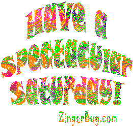 Have A Spectacular Saturday Green Glitter Glitter Graphic, Greeting ...