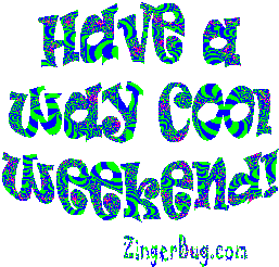 Have A Way Cool Weekend Green Glitter Glitter Graphic, Greeting ...