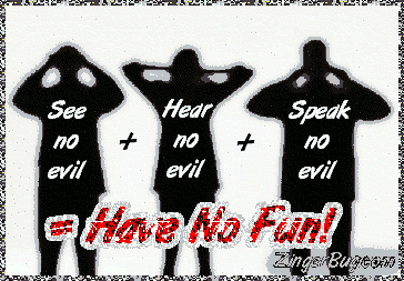 Have No Fun Glitter Graphic, Greeting, Comment, Meme or GIF