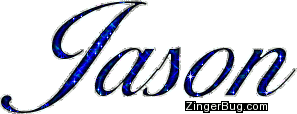 Jason Blue Glitter Script Name Glitter Graphic, Greeting, Comment, Meme ...
