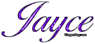 Jayce Purple Glitter Name Glitter Graphic, Greeting, Comment, Meme or GIF