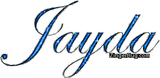 Jayda Blue Glitter Name Glitter Graphic, Greeting, Comment, Meme or GIF