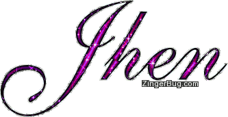 Jhen Pink Glitter Name Glitter Graphic Comment