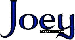 Joey Blue Glitter Name Glitter Graphic, Greeting, Comment, Meme or GIF