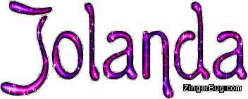Jolanda Pink Purple Glitter Name Glitter Graphic, Greeting, Comment ...