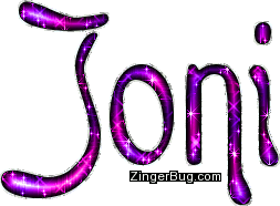 Joni Pink Purple Glitter Name Glitter Graphic, Greeting, Comment, Meme ...