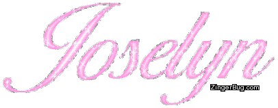 Joselyn Pink Glitter Name Glitter Graphic, Greeting, Comment, Meme or GIF