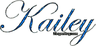 Kailey Blue Glitter Name Glitter Graphic, Greeting, Comment, Meme or GIF