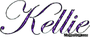 Kellie Purple Glitter Name Glitter Graphic, Greeting, Comment, Meme or GIF