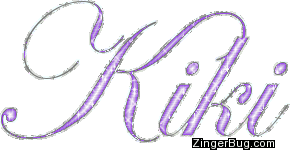 Kiki Lavender Glitter Name Glitter Graphic, Greeting, Comment, Meme or GIF